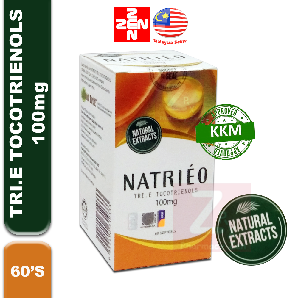 Zen Pharmacy | Natrieo Tri.E (Vitamin E) Tocotrienols 100mg(60 capsules)