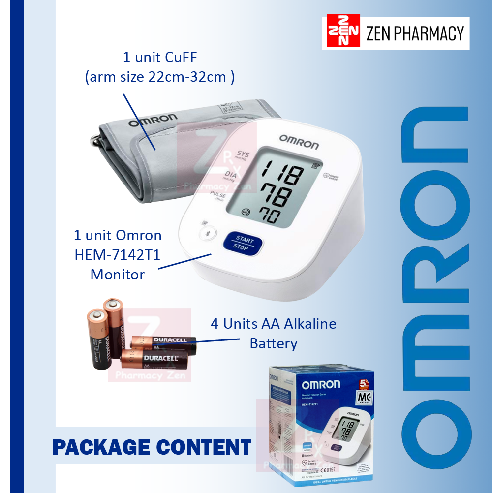 Zen Pharmacy | Omron HEM-7142T1 Bluetooth Blood Pressure Monitor