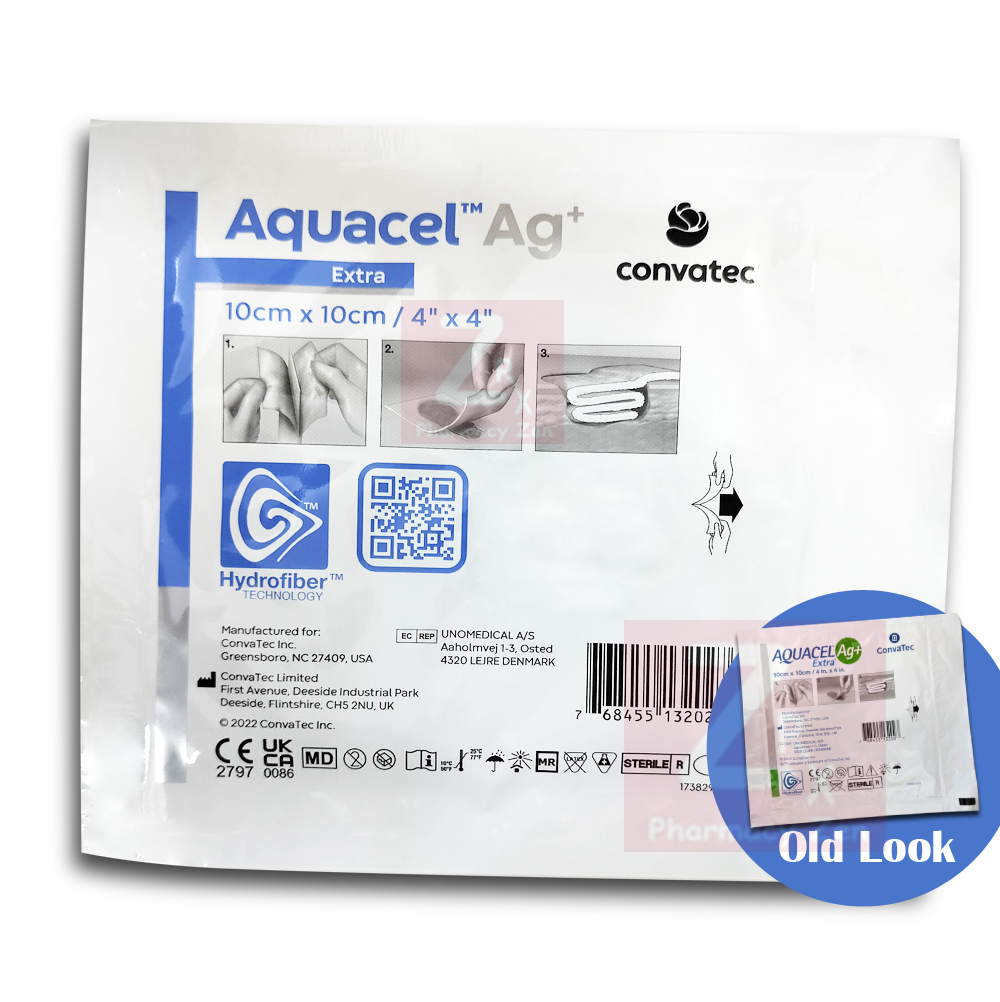 Zen Pharmacy | Convatec Aquacel Ag+ Extra Dressing 10cmx10cm Sterile (1pcs)