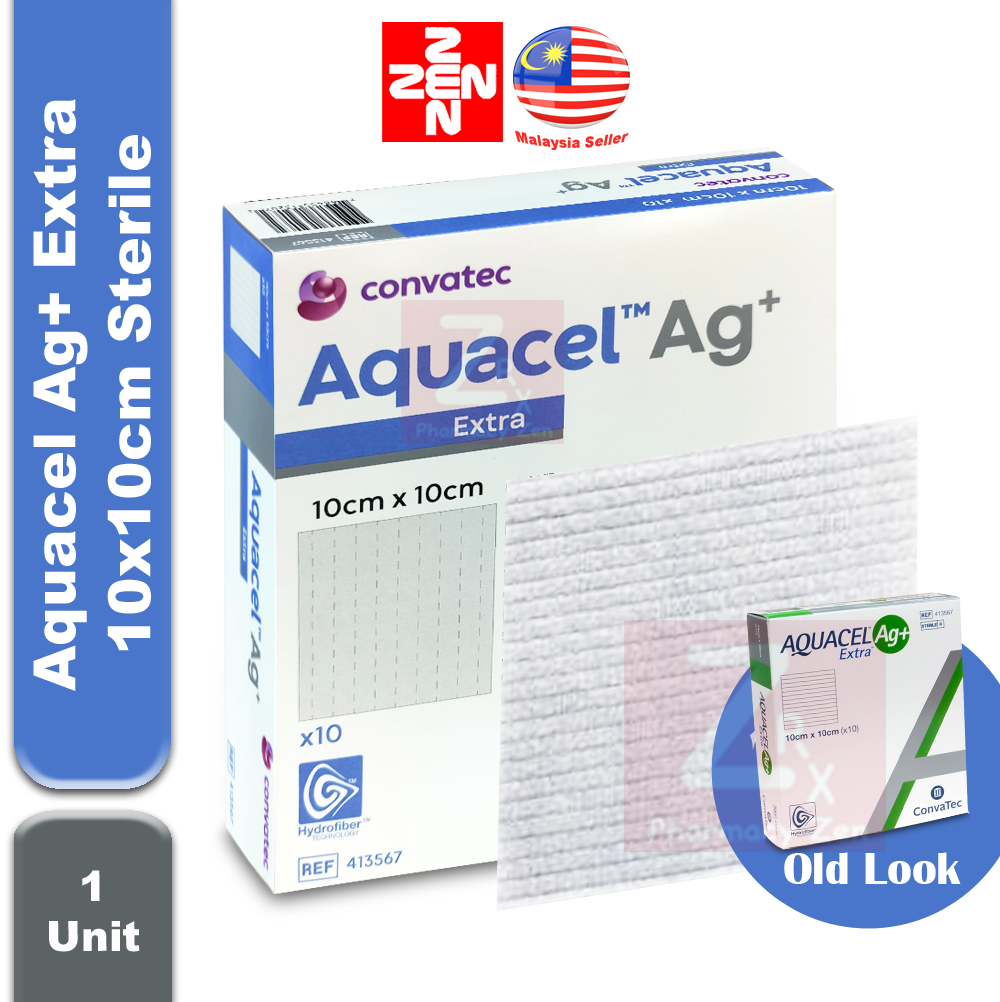 Zen Pharmacy | Convatec Aquacel Ag+ Extra Dressing 10cmx10cm Sterile (1pcs)