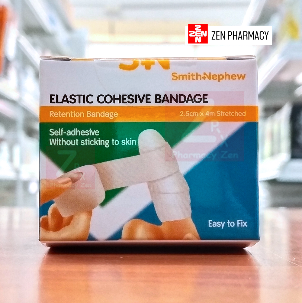 Zen Pharmacy | Smith & Nephew Elastic Cohesive Bandage 2.5cmx4m (Stretched)