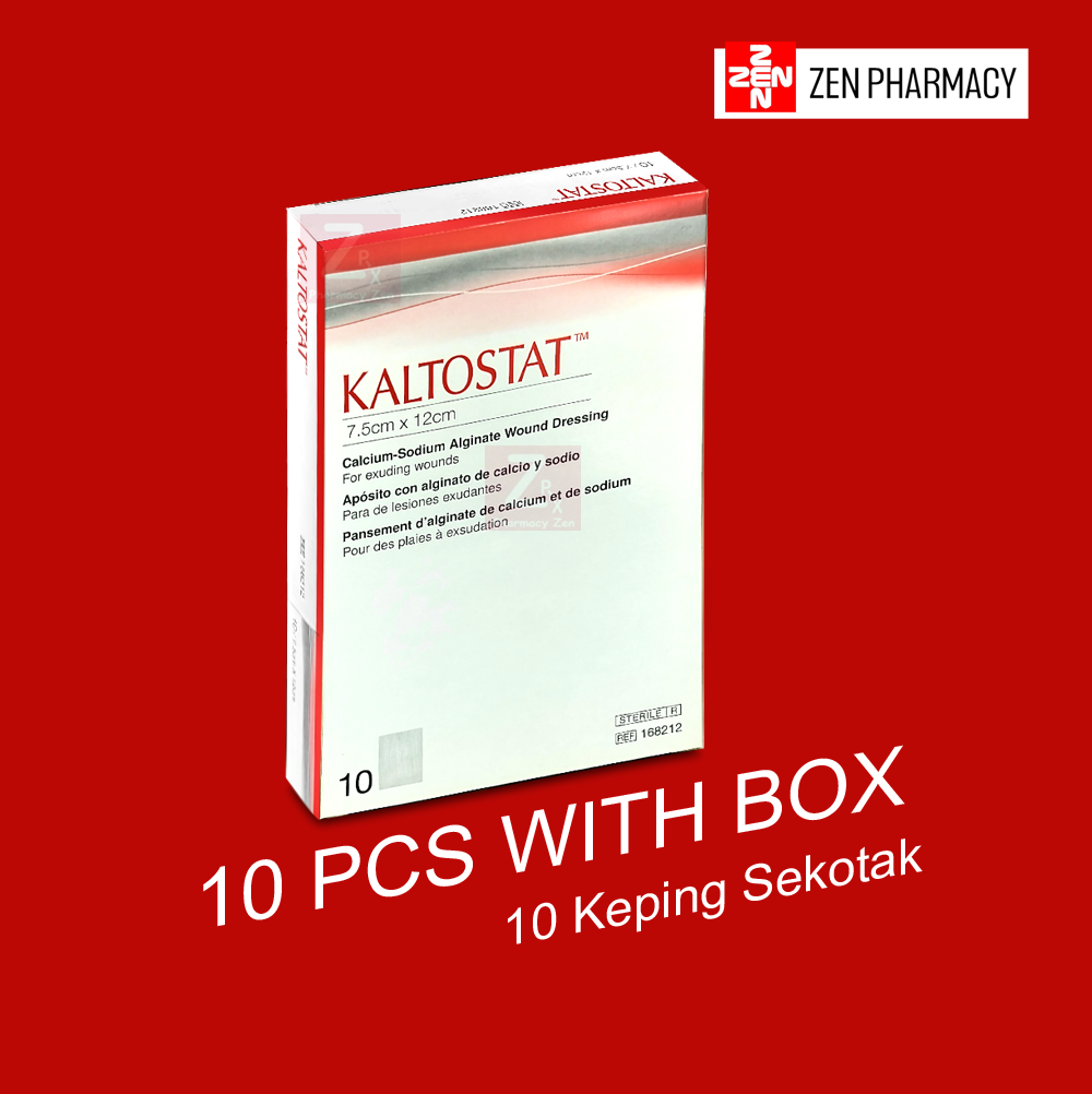 Zen Pharmacy | [1 BOX] Convatec Kaltostat 7.5cm X 12cm(10pc/box)