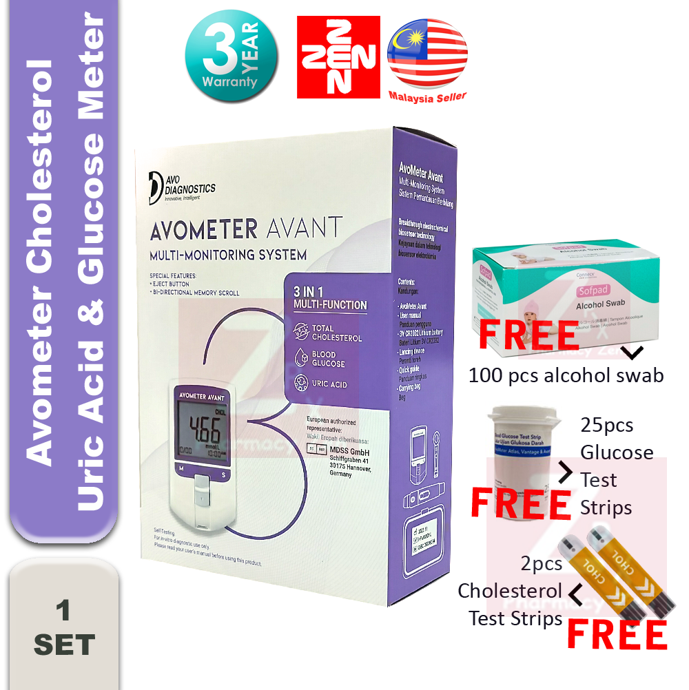 Zen Pharmacy | Avometer Vantage Dual Cholesterol & Glucose Monitoring ...