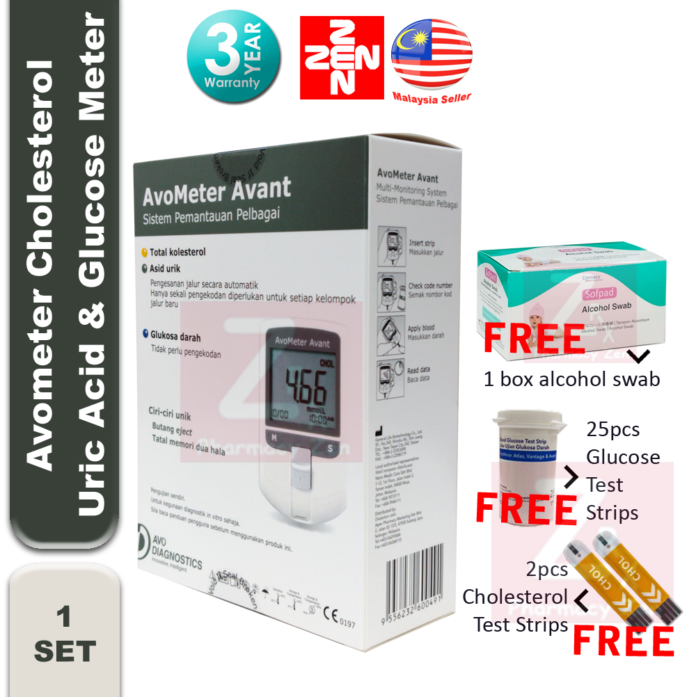 Zen Pharmacy | Avometer Vantage Dual Cholesterol & Glucose Monitoring ...