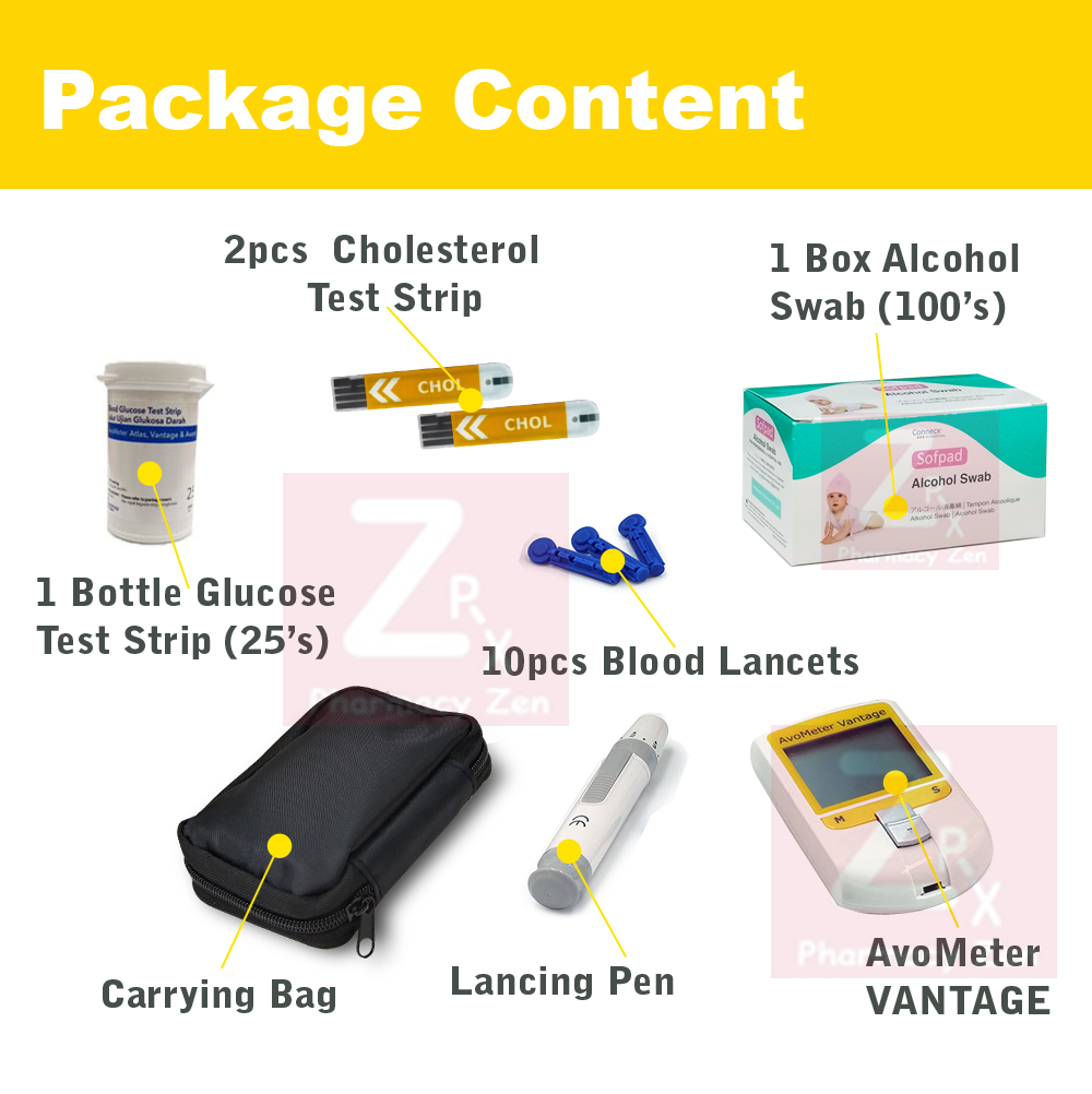 Zen Pharmacy | Avometer Vantage Dual Cholesterol & Glucose Monitoring ...