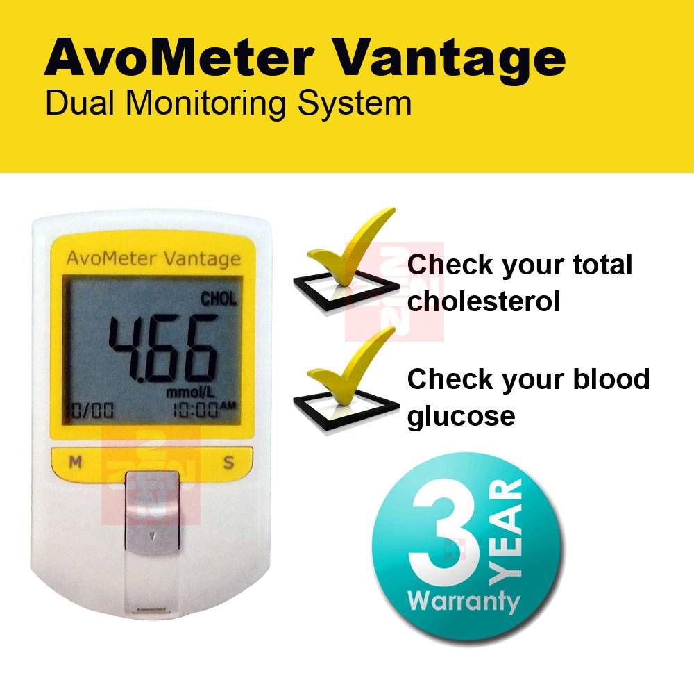 Zen Pharmacy | Avometer Vantage Dual Cholesterol & Glucose Monitoring ...