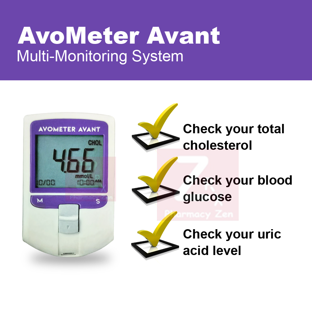 Zen Pharmacy | Avometer Vantage Dual Cholesterol & Glucose Monitoring ...